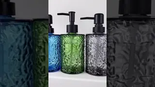 Glass soap liquid bottle
