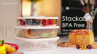 stackable glass containers with lid