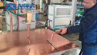 Welding sheet metal with Mark Free Spot Welding Machine