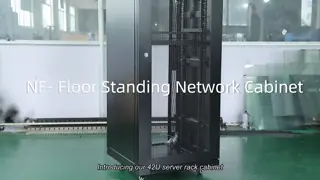 42U Server Rack Cabinet Mobile Glass Door