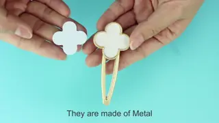 DIY Sublimation Hair Clips Gold Blanks