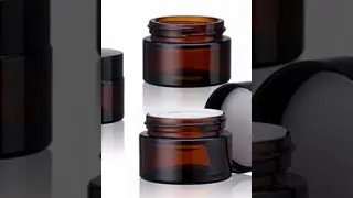 Amber glass jars