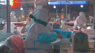 Live footage of the entire process of professional fire blanket production