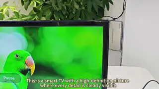 Smart TV with a metal frame