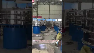 High quality 1.5 meter diameter rotary vibrating screen with a raised base