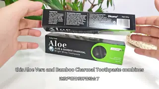 Aloe Vera Bamboo Charcoal Brightening Whitening Toothpaste