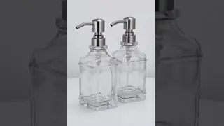 Beautiful soap water glass bottle