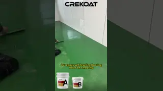 Epoxy floor paint is really amazing! Roll down and turn old ground into new ground ✨