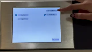 Machine Operation Interface Display Of 2 in 1 Microneedle RF Machine