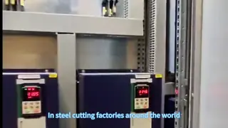 VEIKONG Variable frequency drive working with CT in steel cutting factory from Turkey