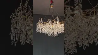 Elegant White Magnolia Chandelier for Luxury Hotels