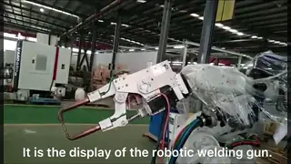 testing movement of welding gun