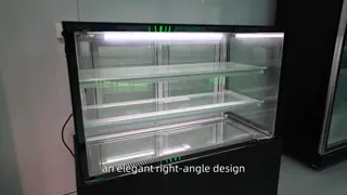 Right-Angle Glass Cake Fridge