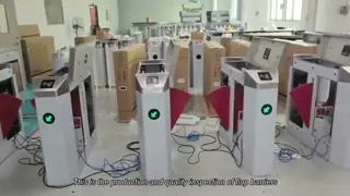 The production and quality inspection process of flap barriers gate.