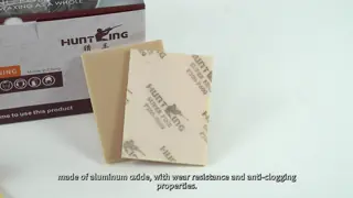 HUNTKING Beige Sponge Sandpaper | 100x75mm for Car, Plastic & Electronics Polishing