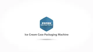 Automatic Ice Cream Box Case Packing Machine with Servo Collation and Robotic Case Loading System