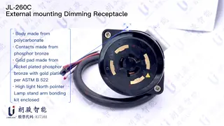External Mounting Dimming Receptacle Waterproof Directional 7P Street Lamp Arm With Hanging Cable Ve