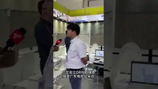 ORIN was interviewed by TV media at the Canton Fair