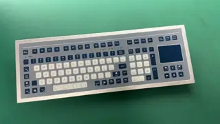 Industrial membrane keyboard with touchpad IP67 waterproof