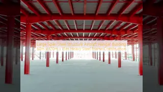 60m Aircraft Hangar Steel Frame 7200sqm