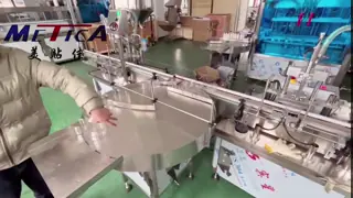 Auto cosmetics scrub cream filling capping labeling machine