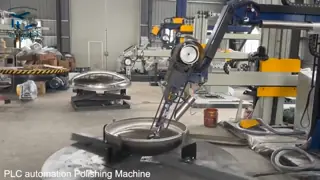 PLC dish head cone hopper automatic polishing machine