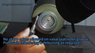 Custom Tungsten Carbide Valve Seat Precision Deburring & Cleaning