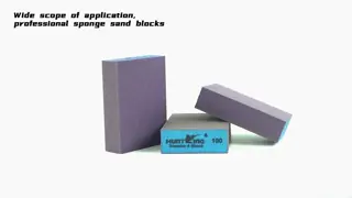 HUNTKING Standard Sponge Sand Blocks | Wet & Dry for Metal, Wood & Household Cleaning
