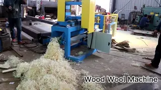 Wood wool machine
