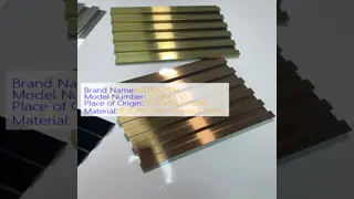 0.25 Inch Tile Trim PVD Coated Stainless Steel