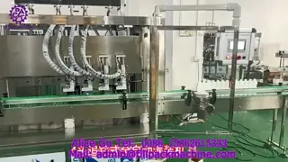 2239 J40 Linear Tracking Automatic Piston 4-Head Filling and 4-Wheel Capping Production Line
