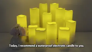 Waterproof Flameless Candles Set Remote