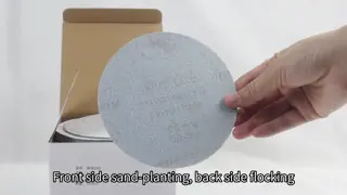 Blue Paper White Sand Discs 5 Inch, Latex Base Hook & Loop Sandpaper for Automotive Polishing & Hard