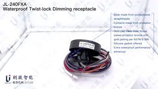 NEMA Socket Waterproof Twist Lock Dimming Receptacle NEMA 7P 5P 15A High Current Load