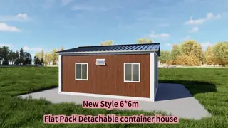 6*6 Expandable Container House Fast Setup Mobile Shop Office