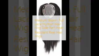 Natural Medium Brown Full Lace Wig
