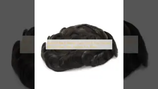 Men's Stock Hair System Natural Black Lace Toupee