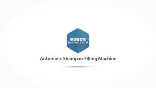 Automatic Shampoo Filling Machine with Servo Piston Control and Anti-Foaming Liquid Filling System