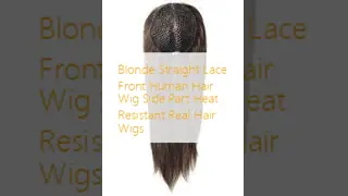 Blonde Straight Lace Front Wig Natural Hair