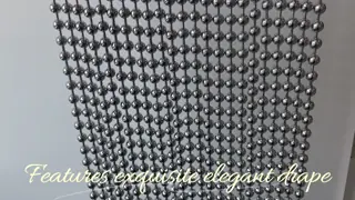 Real shot video of metal bead curtain