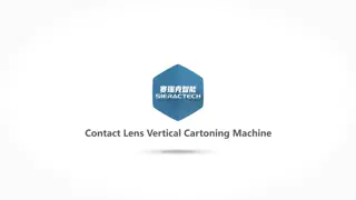 Automatic Contact Lens Vertical Cartoning Machine