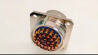 Y3A Series 32 Pin Circular Aviation Connector With Four-Hole Flange Socket Y3A-1832ZJ10