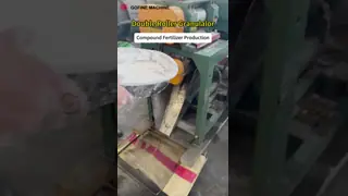 double roller granulator for organic chicken manure, compound fertilizer, and production line