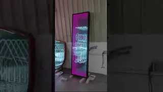 large format mirror light box for wall display
