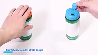 Factory Direct Silicone Pull-off Beer Can Lid, Leak-proof Sealing Silicone Storage Lid (Food-grade,