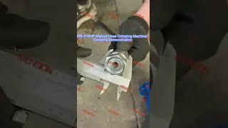 MS-P16HP Manual Hose Crimping Machine: Crimping Demonstration