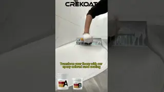 Epoxy colored sand floor paint - cement floor will no longer shed dust.