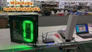 LED Display Radar Sensors Speed Sign Speed Limit 1-99kmh Durable Accurate Traffic Monitoring Equipment