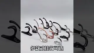 Black metal zinc alloy clothes hook door back wall clothes hook entrance single wardrobe clothes wal