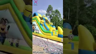 Minion Inflatable Slide for Kids Party Rental Business